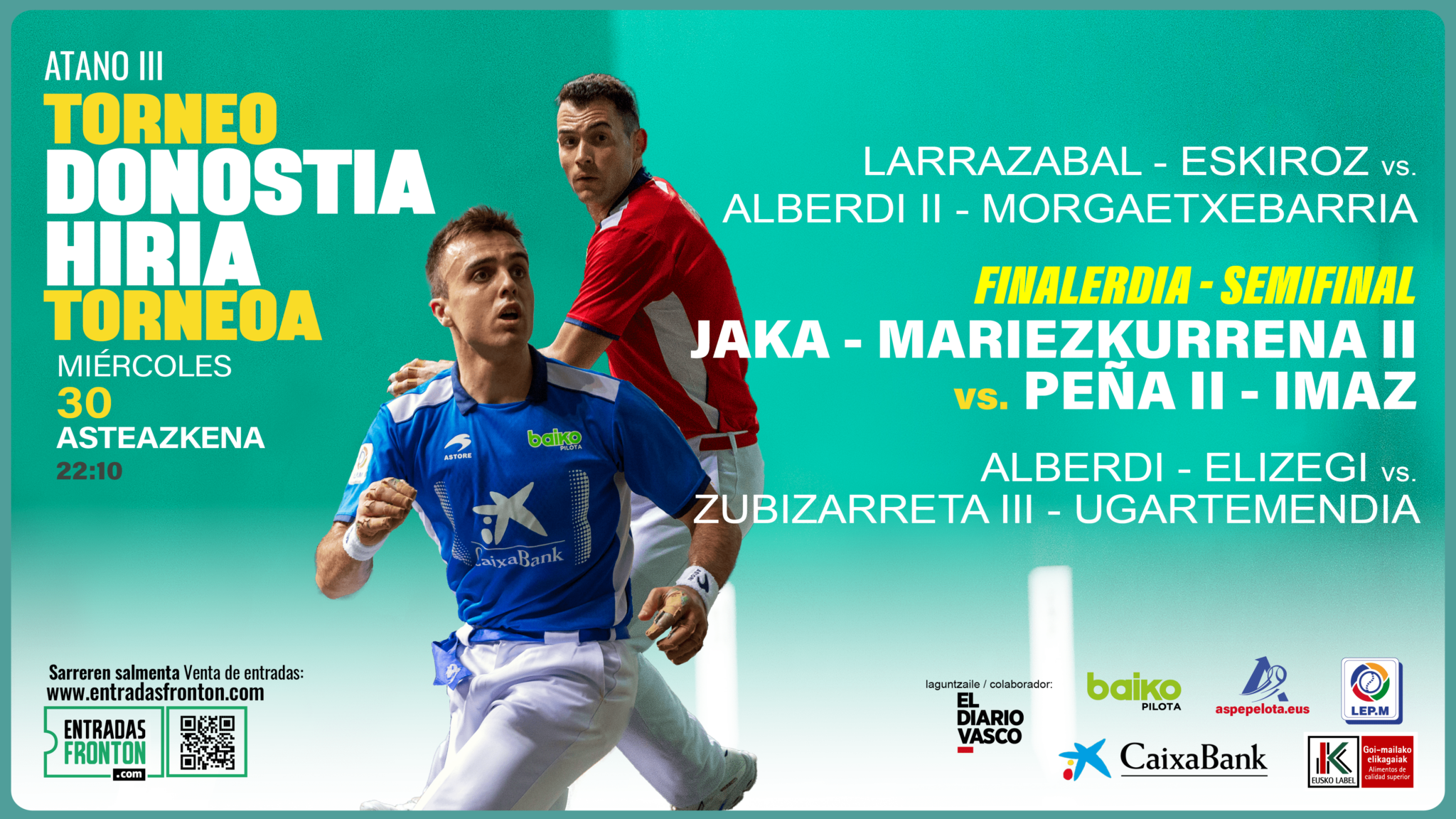 El Atano III acoge hoy la segunda semifinal del Torneo Donostia Hiria ...